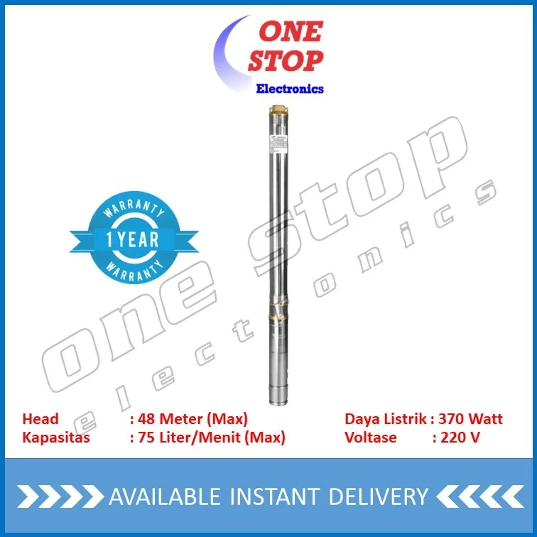 AWAJIRO SPD-W313-370NC Submersible Deep Well Pump / Pompa Celup 370 W | One Stop Electronic
