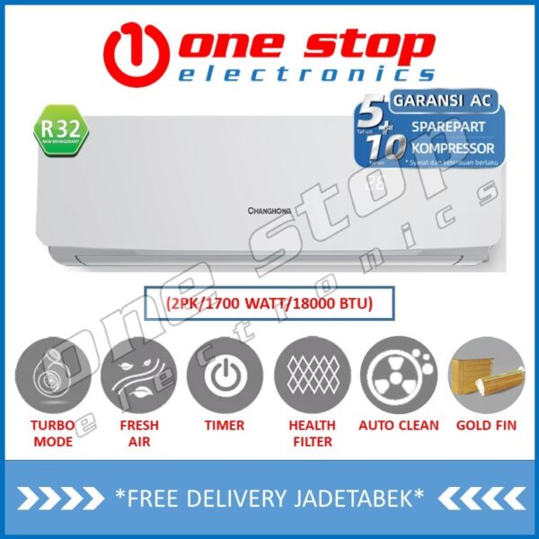 CHANGHONG CSC-18NVB3 / CSC18NVB3 AC Split Deluxe Double Gold 2PK – One Stop Electronic